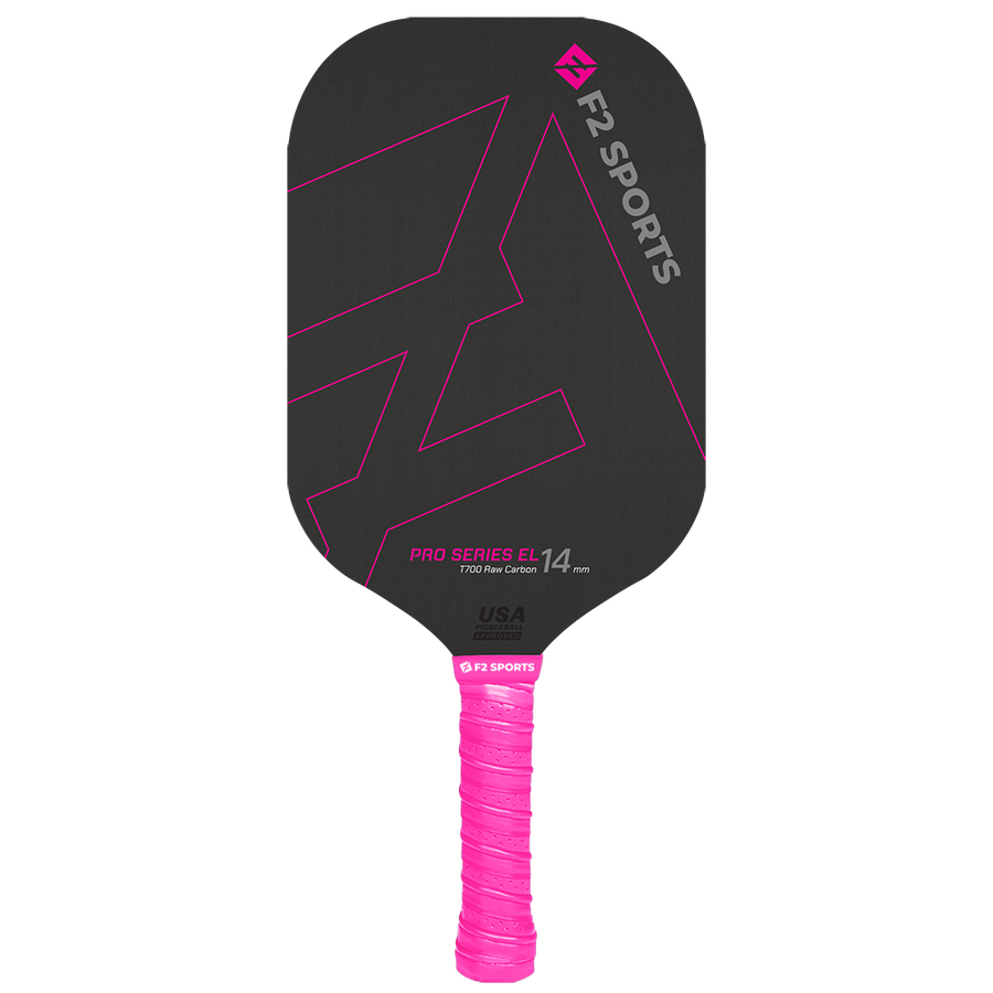 Pink or Blue Edgeless Raw Toray T700 Carbon Pickleball Paddle-14mm& 16mm